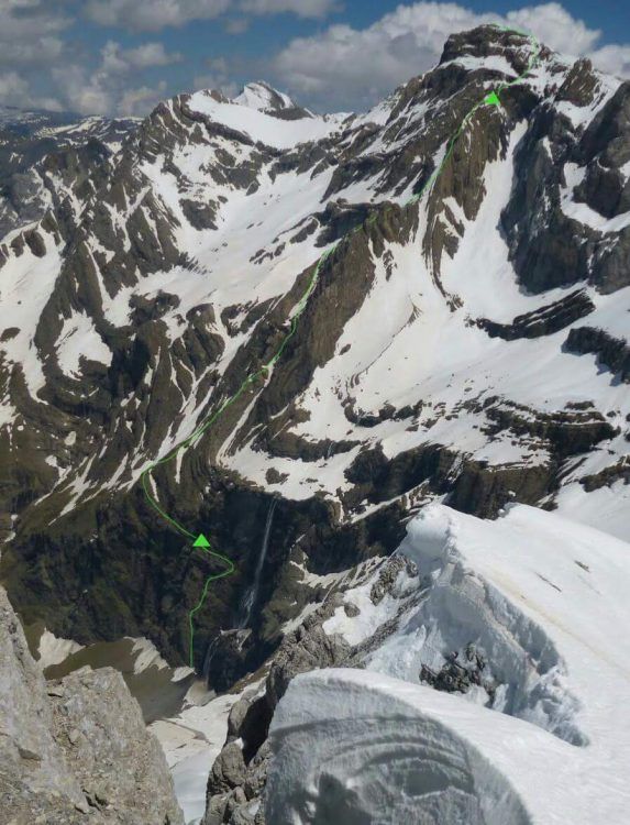 Escalada de la cara norte del Marboré - Cima Norte, Guía del Pirineo