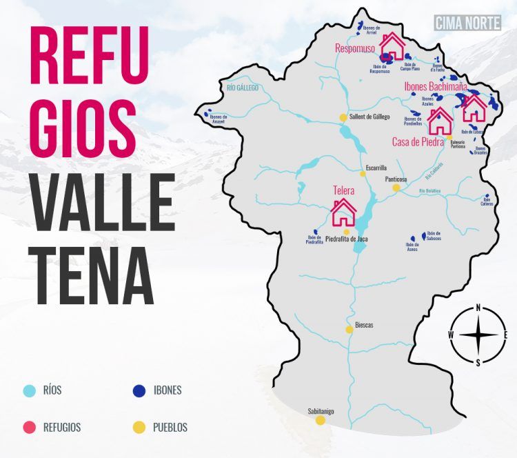 Refugios de montaña en el Valle de Tena - Cima Norte